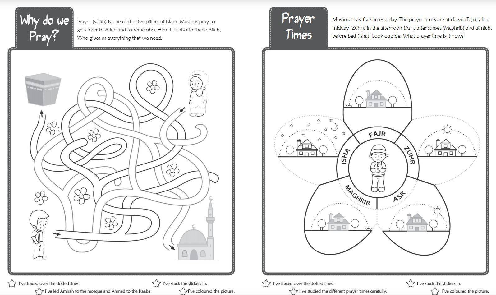 All About Prayer (Salah) Activity Book