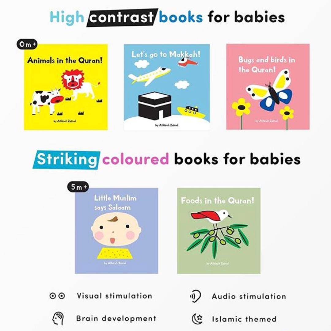 Combo Little Muslim Board Books Serie by Oliek Book (6 books)